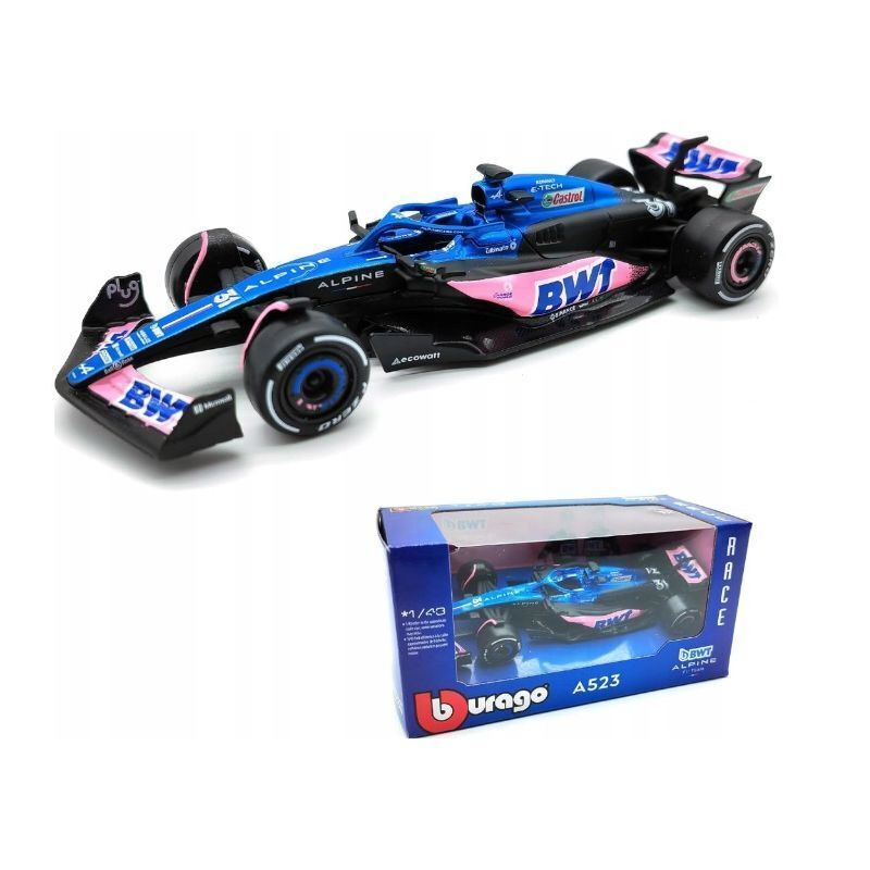 Miniature ALPINE F1 A523 TEAM BWT ALPINE N°31 ESTEBAN OCON 2023 1/43 BURAGO Miniature ALPINE F1 A523 TEAM BWT ALPINE N°31 ESTEBAN OCON 2023 1/43 BURAGO