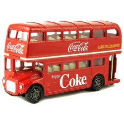 Miniature AEC ROUTEMASTER COCA COLA 1/64 MOTOR CITY CLASSIC