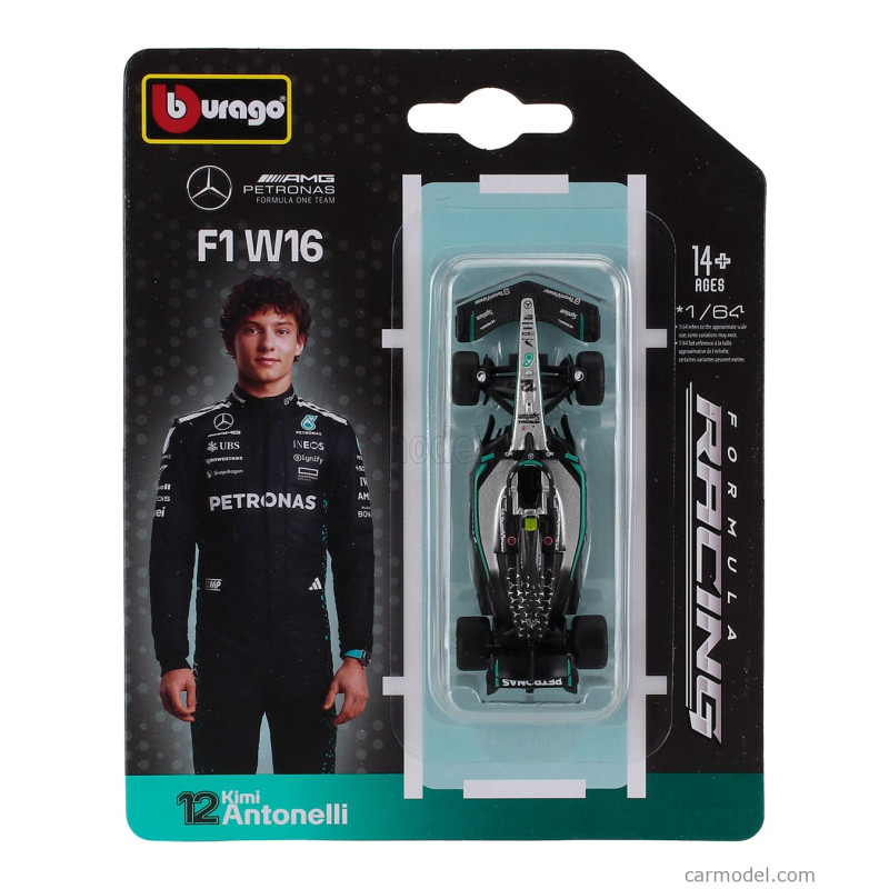 MINIATURE MERCEDES GP F1 W16 TEAM AMG PETRONAS MOTORSPORT N°12 ANDREA ...